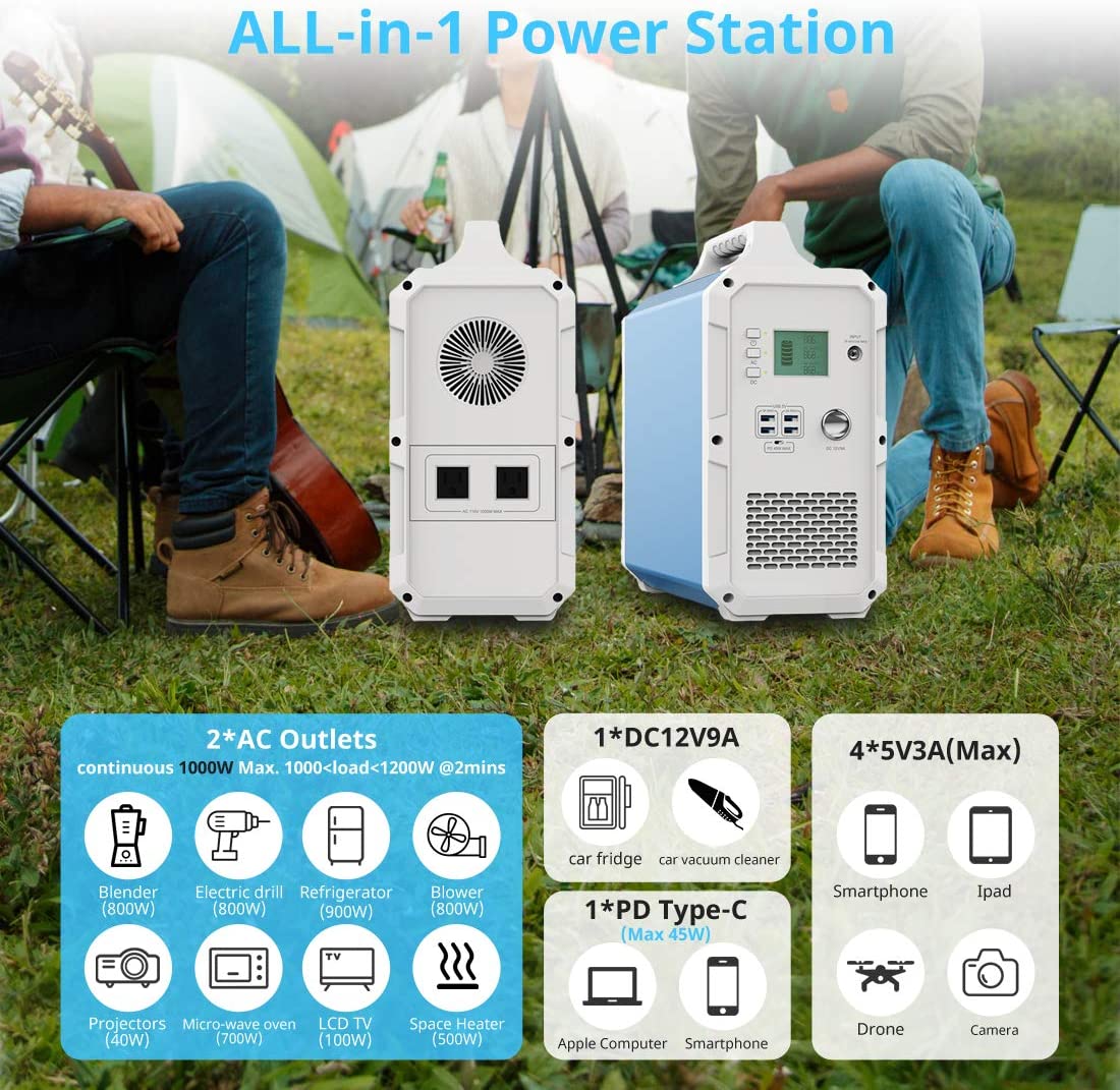 Bluetti Solar Power Station EB240 2400Wh/1000W,NO US SALES TAX! + Free ...