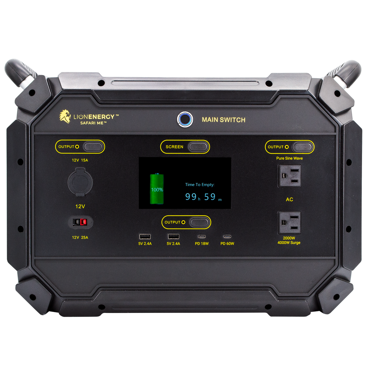 Lion Safari ME 2000 Portable Solar Generator, Offering Expandibility ...